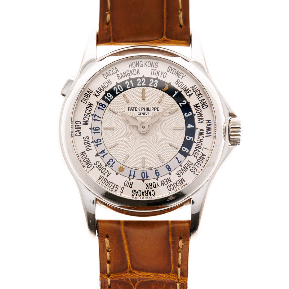 Patek Philippe World Time 5110 18k WG – The Keystone Watches