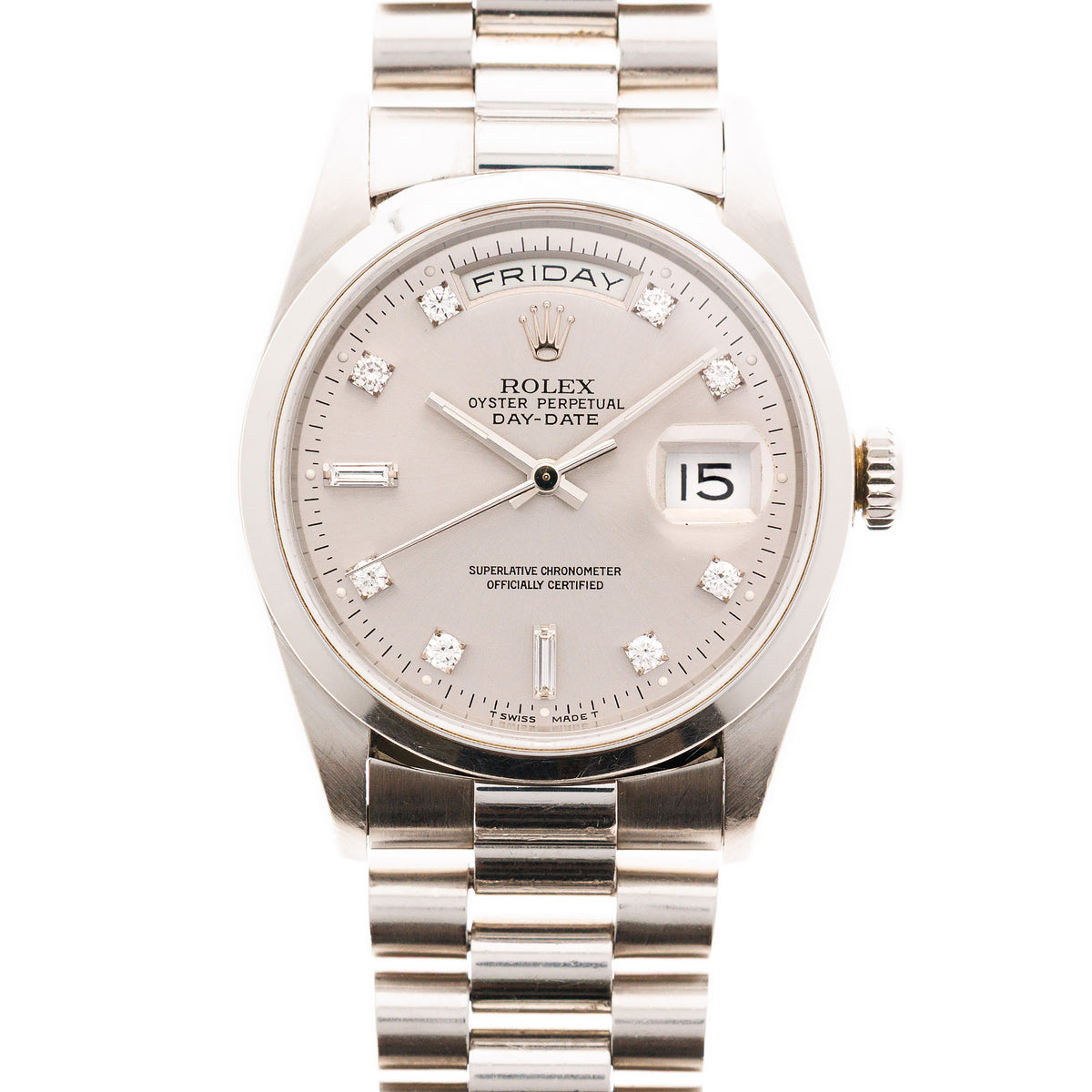 Rolex Day-Date 18206 Platinum – The Keystone Watches