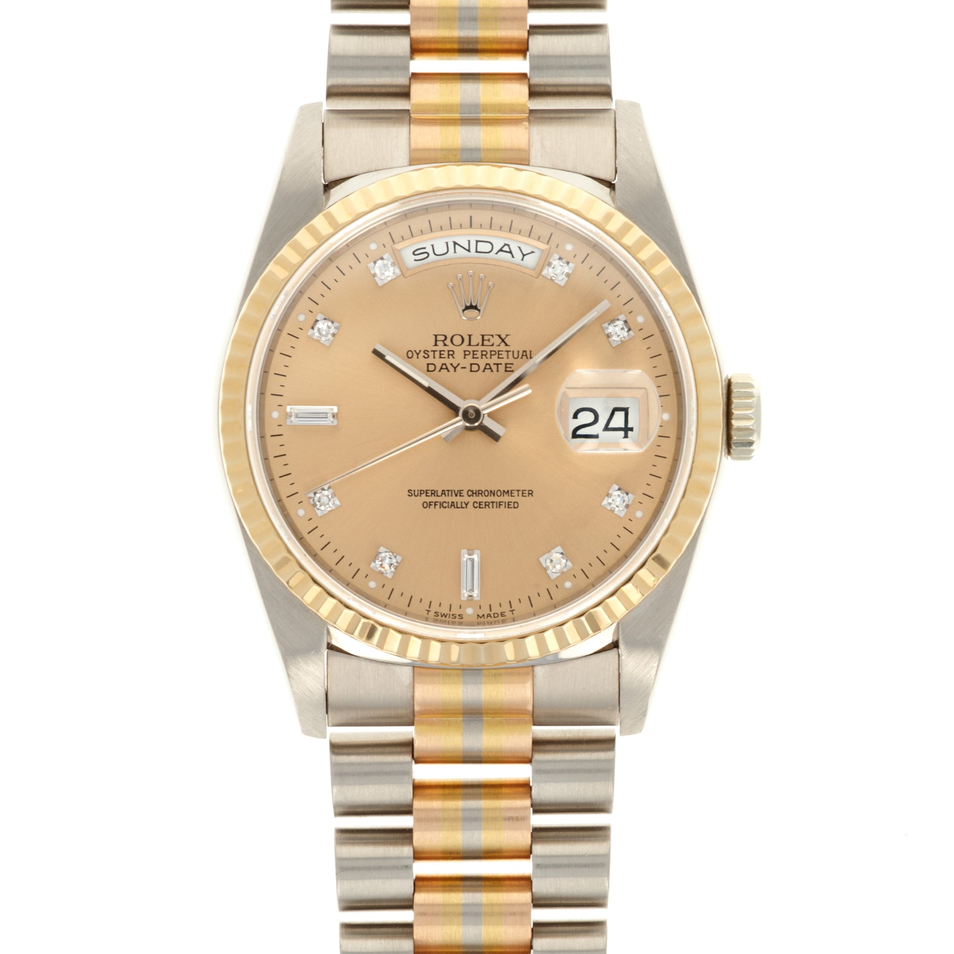 Rolex Day-Date 18239 Tricolor – The Keystone Watches