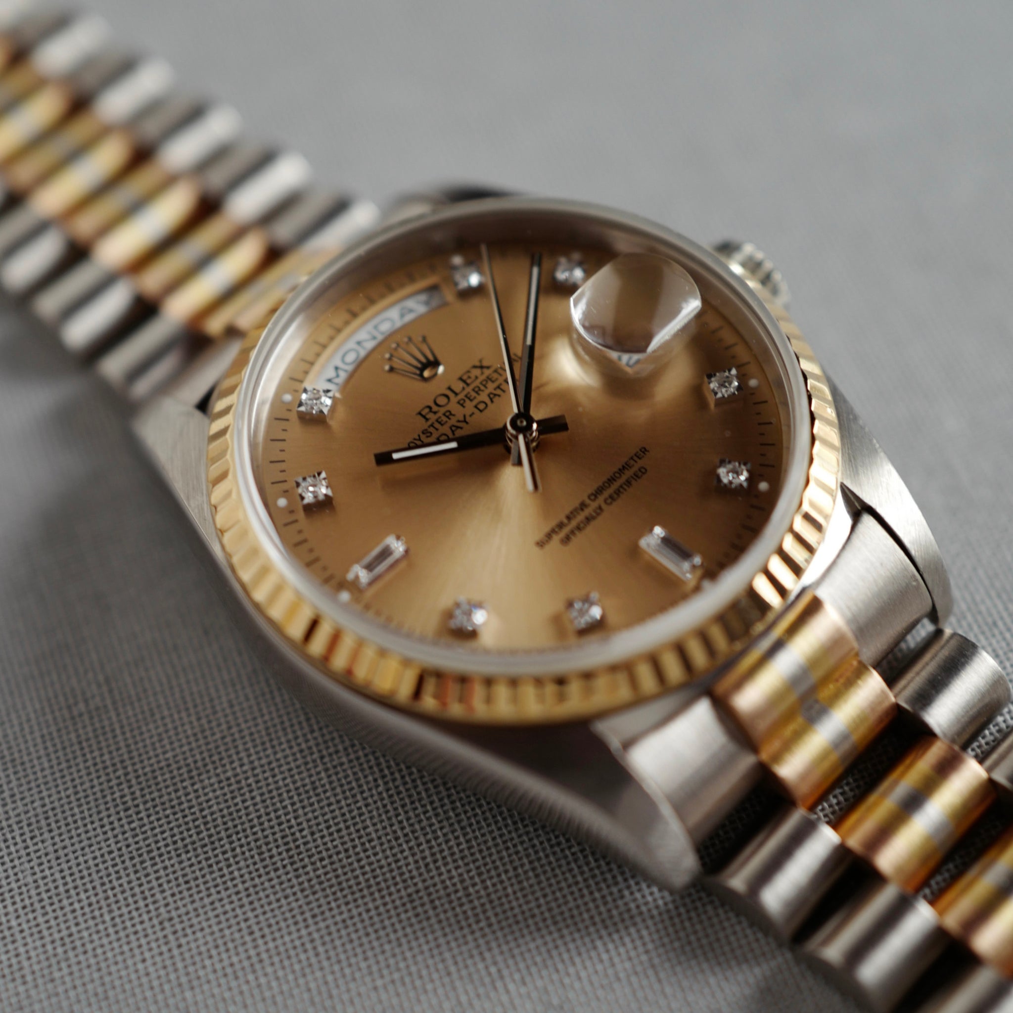 Rolex Day-Date 18239 Tricolor – The Keystone Watches