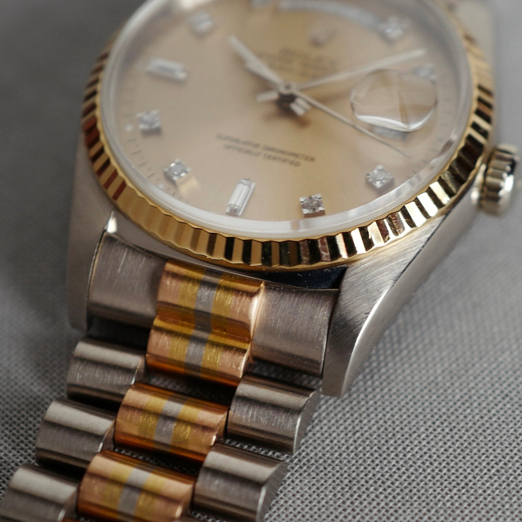 Rolex Day-Date 18239 Tricolor – The Keystone Watches