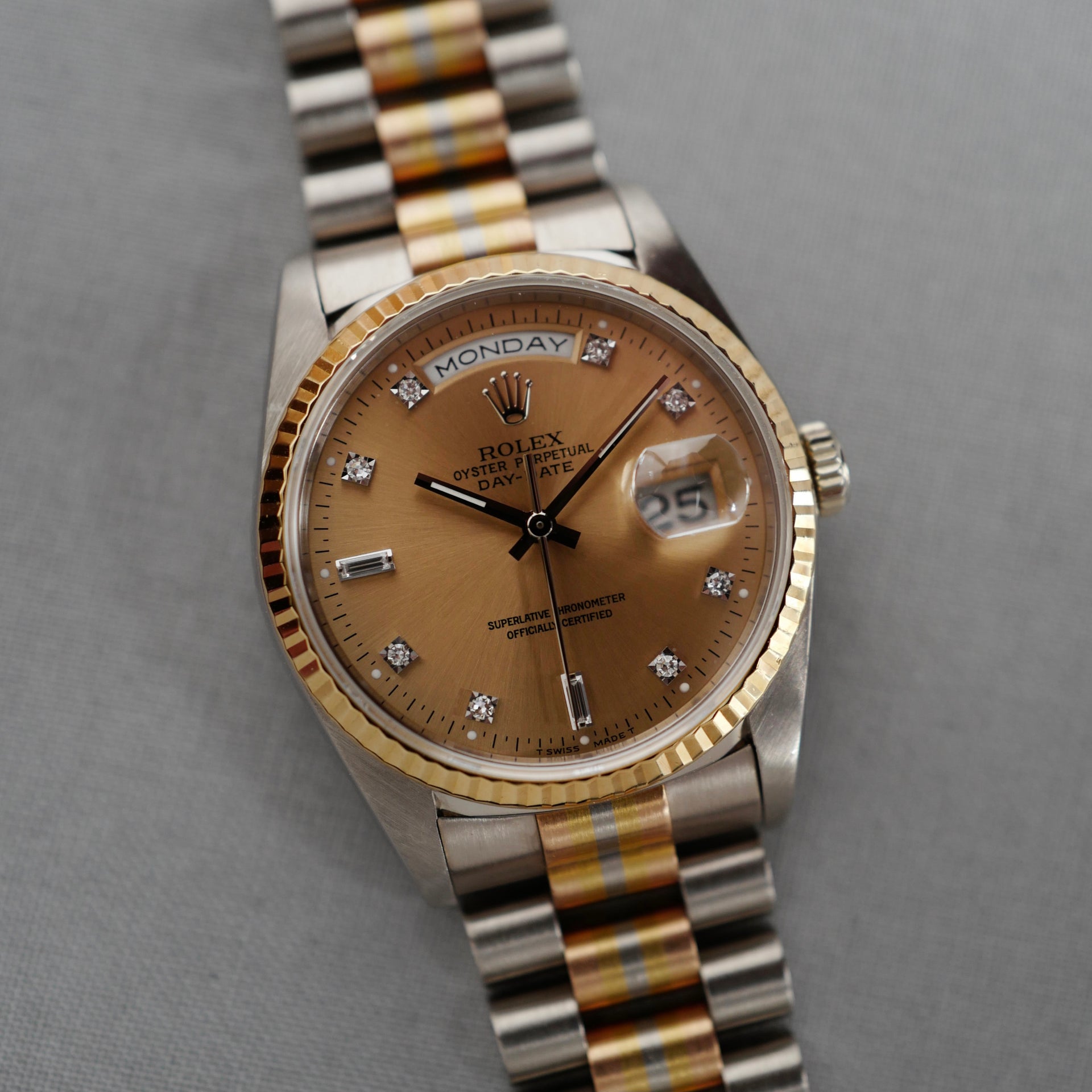 Rolex Day-Date 18239 Tricolor – The Keystone Watches