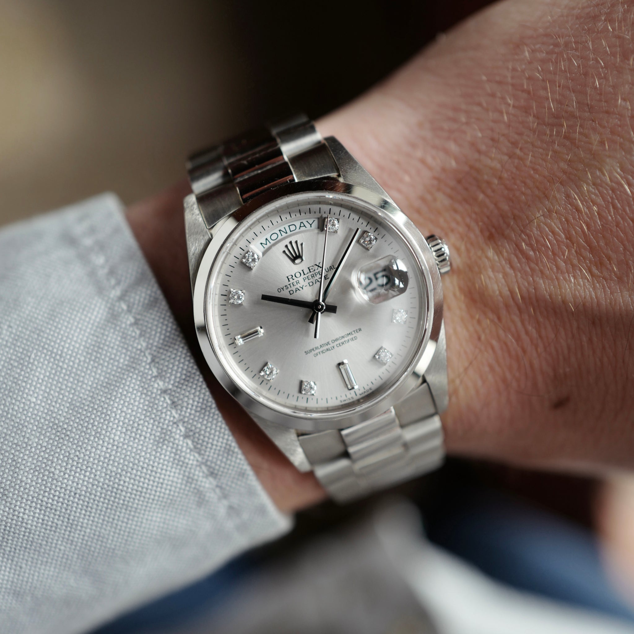 Rolex Day-Date 18206 Platinum – The Keystone Watches