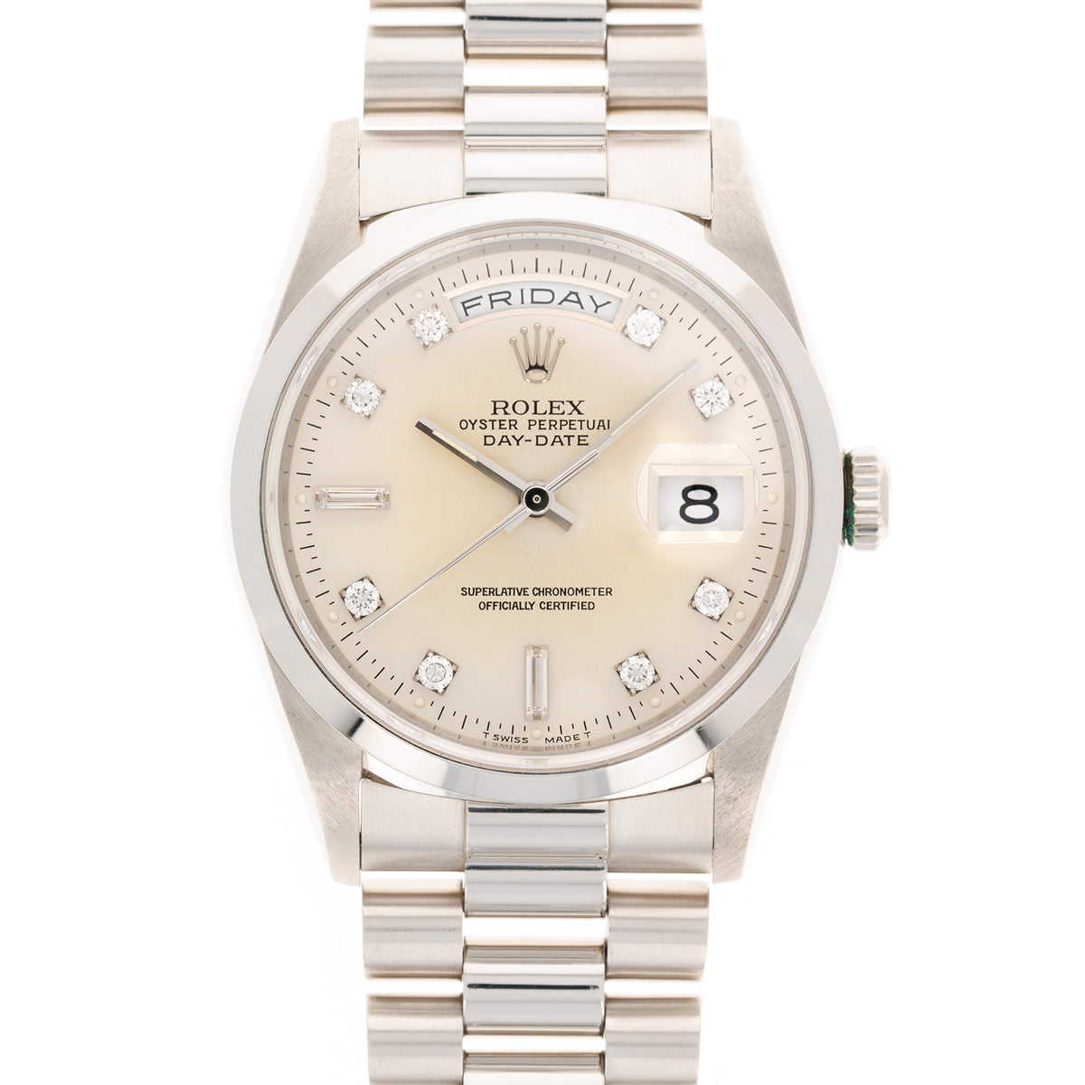 Rolex Day-Date 18206 Platinum – The Keystone Watches