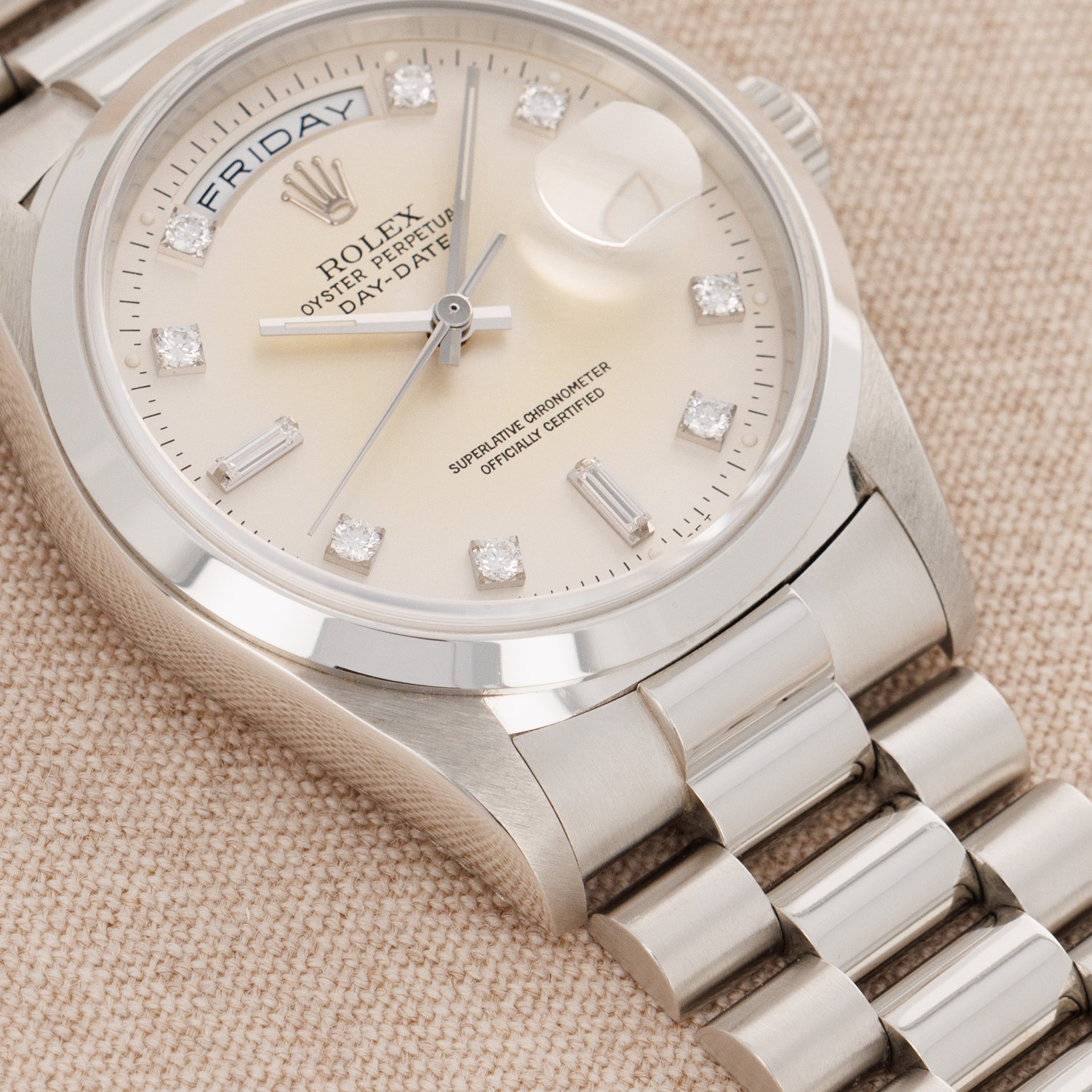 Rolex Day-Date 18206 Platinum – The Keystone Watches